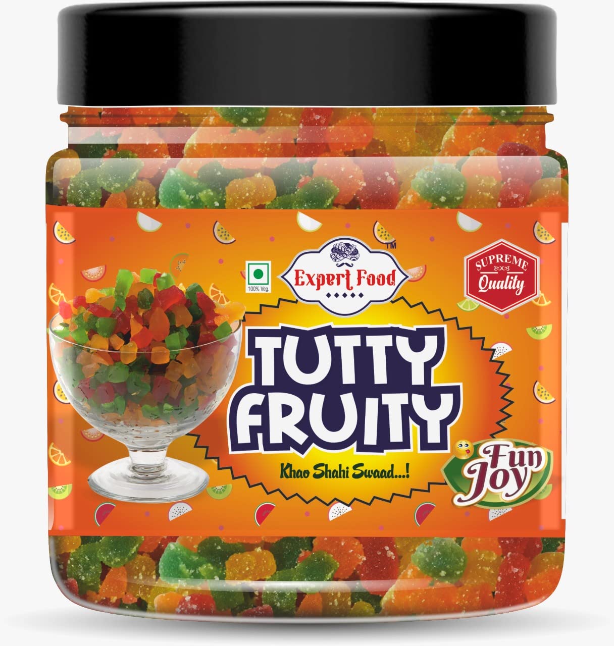 Hungry 100% Organic Tutti Frutti Cherry Fresh Fruits / Mix for Cake (400)